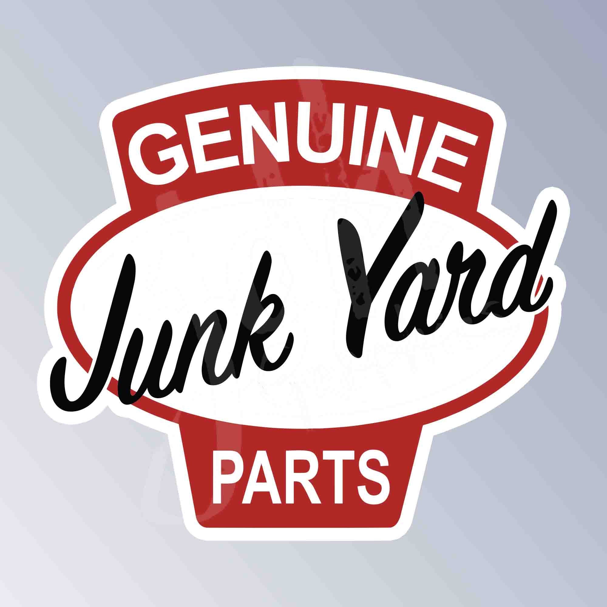 Junk Yard Parts Rat Vintage Style Vinyl Decal Sticker Hot Rod Rat Rod ...